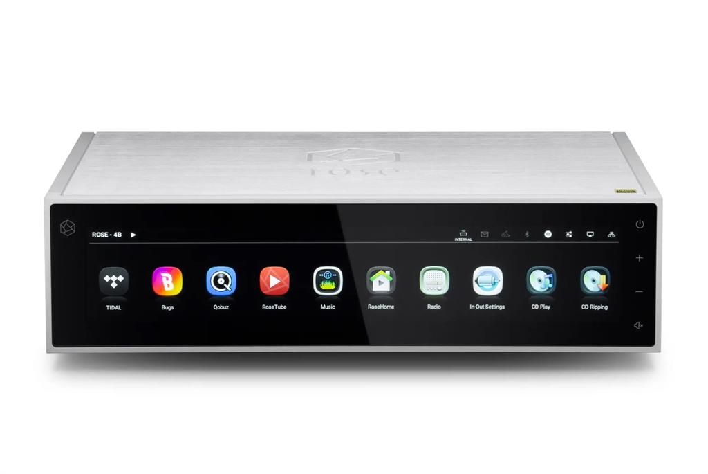HiFi ROSE RS-150B, streamer/DAC, sølv Fast og variabel utgang, XLR/RCA ...